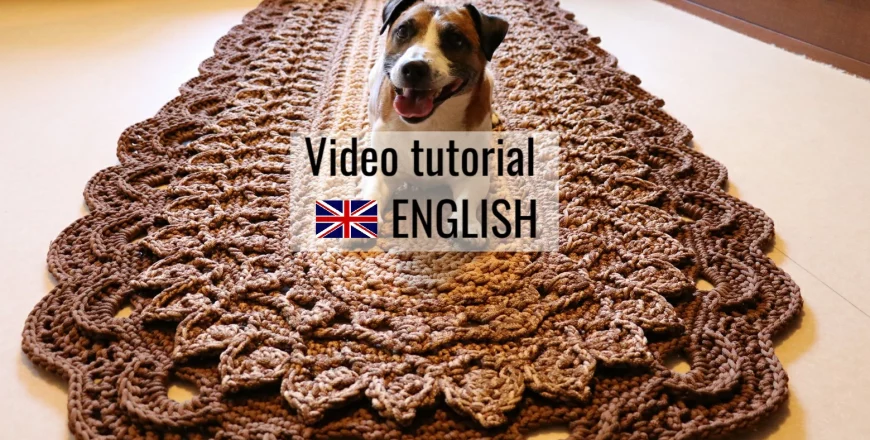 Crochet runner rug "The Silky Way" - in English (video tutorial) - DIY ...