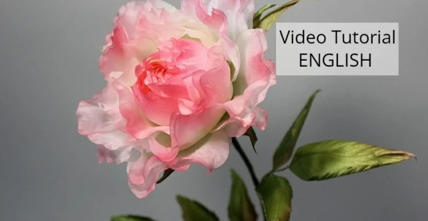 Silk Rose Laura - Video Tutorial in ENGLISH - DIY Education
